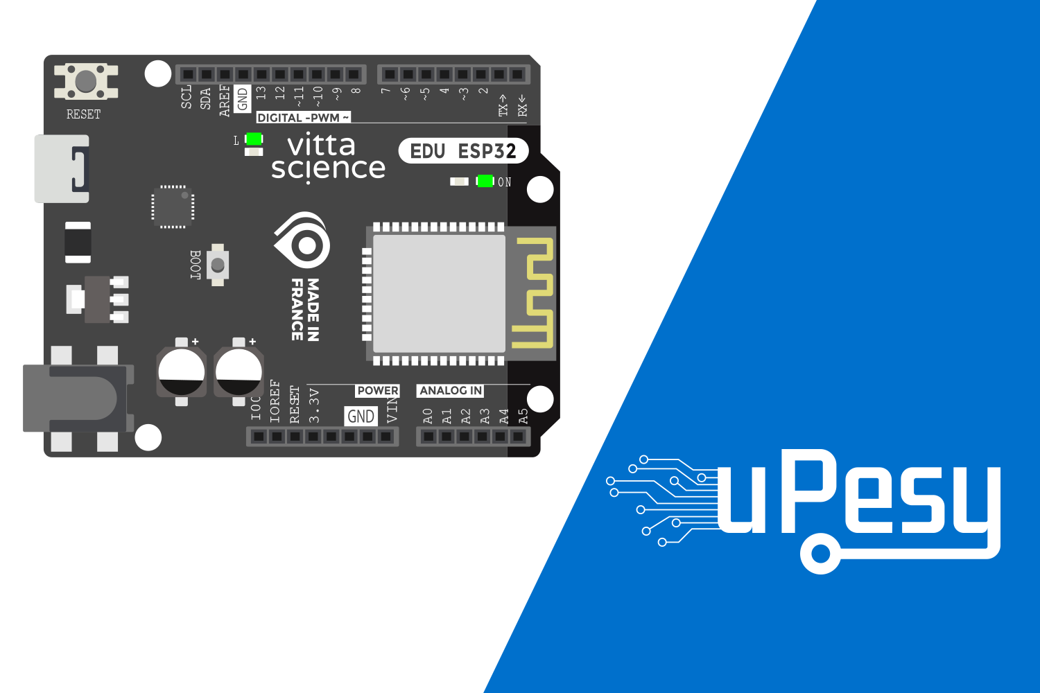 Carte ESP32 Compatible Arduino Uno - uPesy EDU
