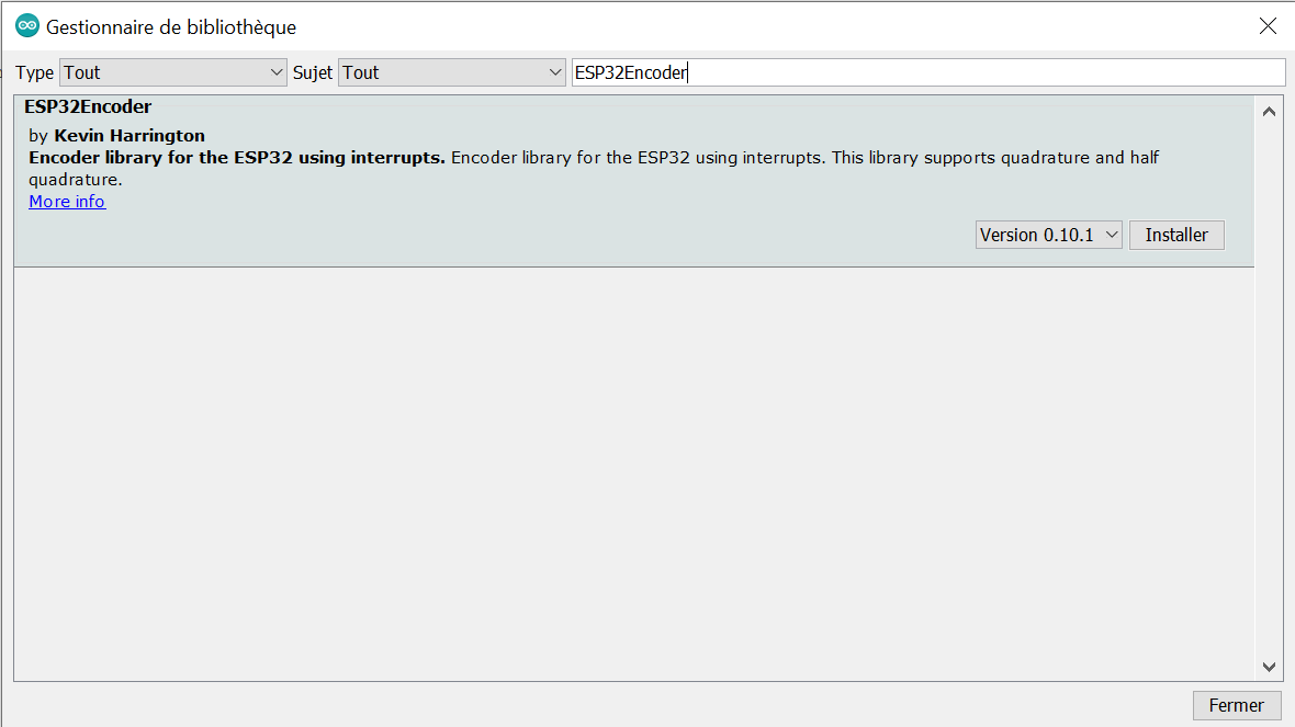 Codeur rotatif ESP32 en code Arduino: Tutoriel avec le KY040