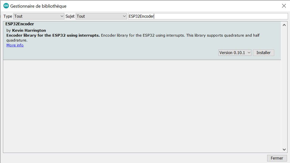 Codeur rotatif ESP32 en code Arduino: Tutoriel avec le KY040